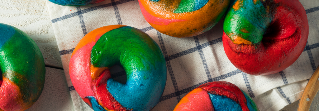 Rainbow Bagel At Home - The Food District